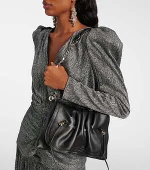 Isabel Marant Étoile Bolton Small Leather Shoulder Bag - Black