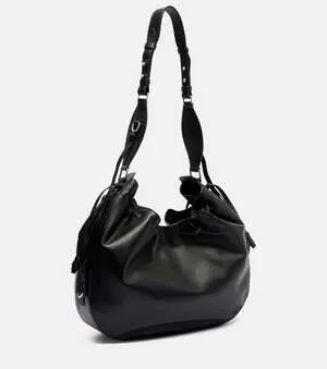 Isabel Marant Étoile Bolton Medium Leather Shoulder Bag - Black
