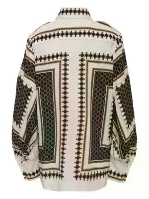 Zimmermann Chain-print Pocket Blouse