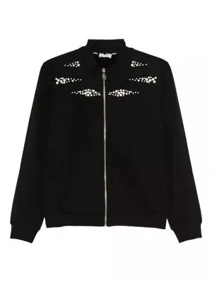 Liu Jo Pearl-embellished Zip-front Jacket