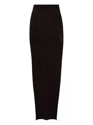 Rick Owens Sacri Ribbed-knit Maxi Skirt