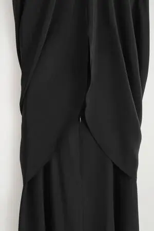 Cos Draped Silk Maxi Dress