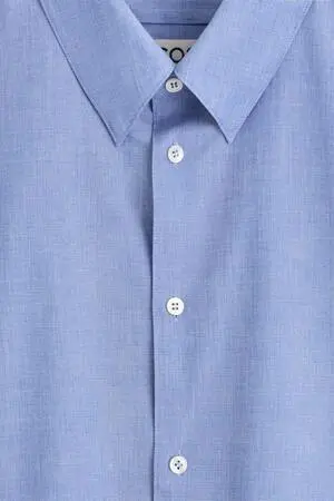 Cos Classic Cotton Shirt - Blue