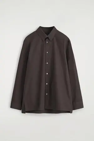 Cos Classic Cotton Shirt - Red