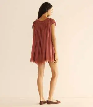 DÔEN Genevieve Silk Georgette Dress