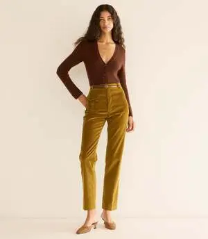 DÔEN Cameron Cashmere Cardigan - Dark Umber