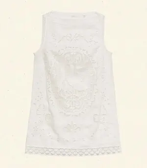 DÔEN Lucina Embroidered Linen Mini Dress