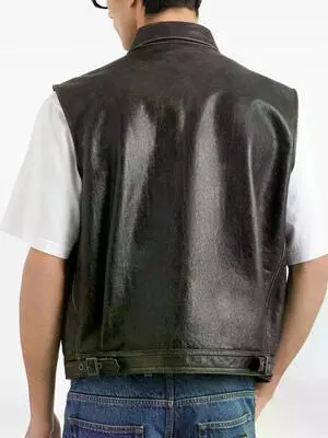 Dolce & Gabbana Leather Waistcoat