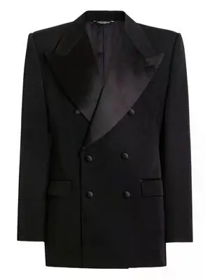 Dolce & Gabbana Double-breasted Satin-lapel Jacket