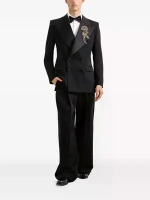 Dolce & Gabbana Double-breasted Satin-lapel Jacket