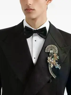 Dolce & Gabbana Double-breasted Satin-lapel Jacket