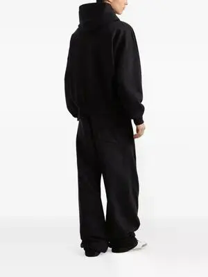 Dolce & Gabbana Long-sleeve Front-print Hoodie - Black