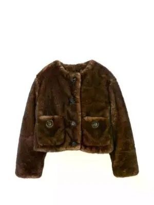 Marc Jacobs Faux-fur Jacket - Brown
