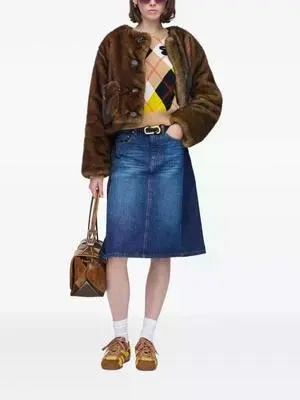 Marc Jacobs Faux-fur Jacket - Brown