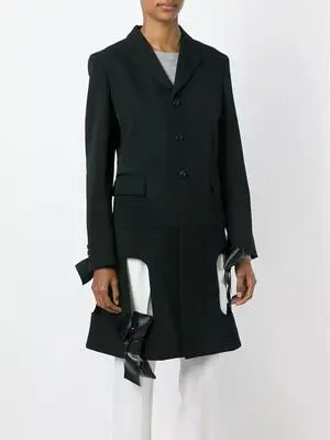 Comme Des Garçons Cut-out Bow Detailing Coat