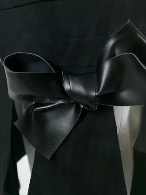 Comme Des Garçons Cut-out Bow Detailing Coat