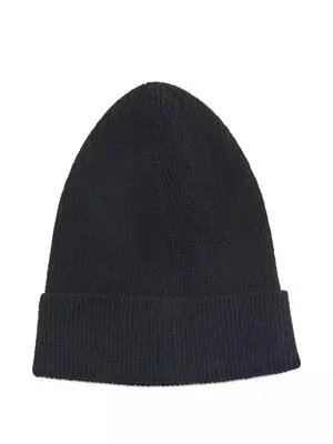 Marc Jacobs Logo-patch Beanie - Black