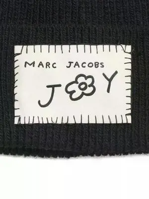 Marc Jacobs Logo-patch Beanie - Black