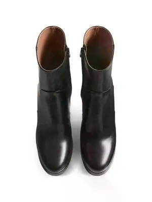 Valentino Garavani Fawcette Platform Ankle Boots In Calfskin