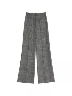 Valentino Garavani Wool Mouliné Trousers - Grey