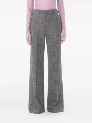 Valentino Garavani Wool Mouliné Trousers - Grey