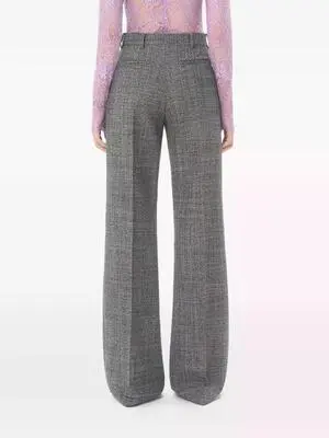 Valentino Garavani Wool Mouliné Trousers - Grey