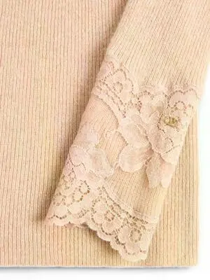 Valentino Garavani Cashmere Jumper With Lace Details - Neutrals