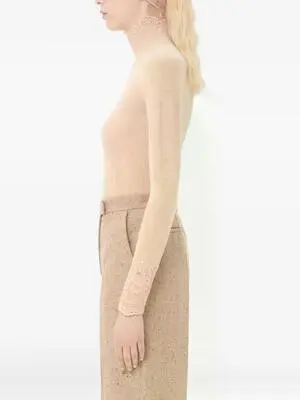 Valentino Garavani Cashmere Jumper With Lace Details - Neutrals