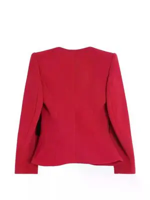 Valentino Garavani Wool Crepe Jacket With Contrasting Bow Detail