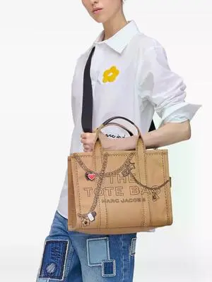 Marc Jacobs The Trompe L'oeil Charm Canvas Medium Tote Bag - Brown