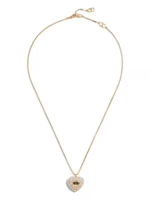 Valentino Garavani Coeur Royal Swarovski-crystals Necklace - Gold