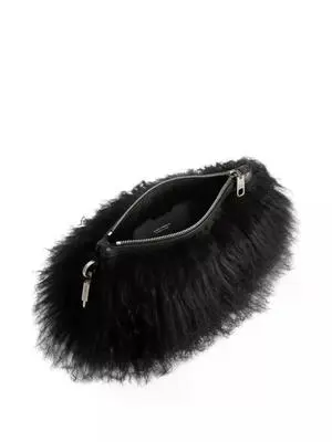 Dolce & Gabbana Fur-trimmed Zip Clutch