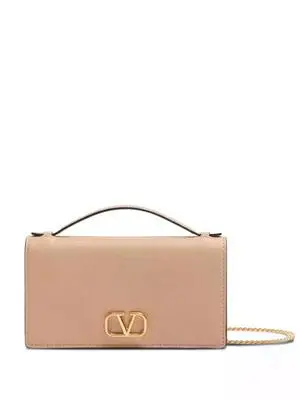 Valentino Garavani V-logo Chain Wallet - Neutrals