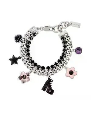 Marc Jacobs The Mini Icon Charm Bracelet - Silver