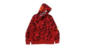 A BATHING APE Camo Shark Pullover Hoodie