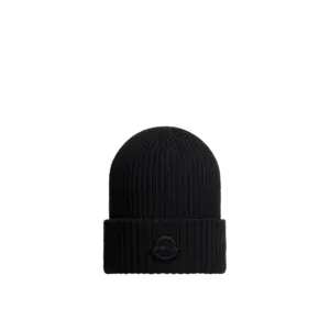 MONCLER X EDWARD ENNINFUL Wool Beanie - Black