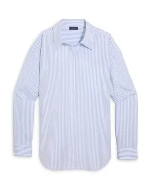 Vineyard Vines Striped Poplin Shirt - Jake Blue/white