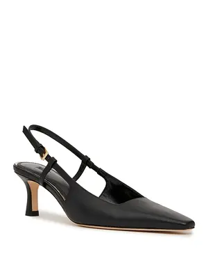 Paige Winnie Leather Slingback Pumps