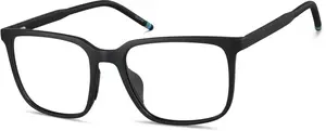 Zenni Square Full Rim Frame Eyeglasses - Black