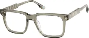 Zenni Square Full Rim Frame Eyeglasses - Brown