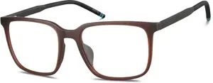 Zenni Square Full Rim Frame - Brown