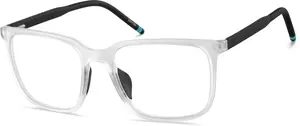 Zenni Square Full Rim Frame - Clear