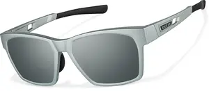 Zenni Square Full Rim Eyeglasses Silver