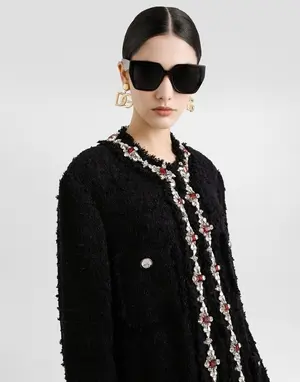 Dolce & Gabbana Wool Jacket With Embroidered Trim