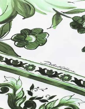 Dolce & Gabbana Cotton Sateen Fitted Sheet
