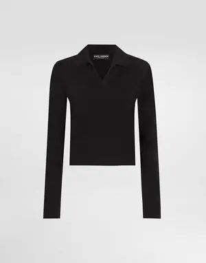 Dolce & Gabbana Cashmere Polo Pullover