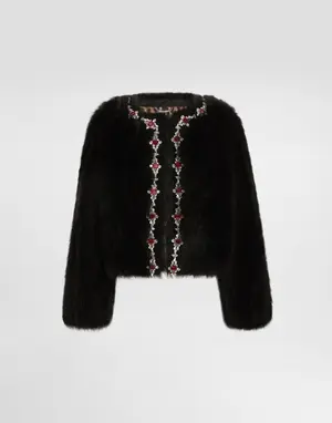 Dolce & Gabbana Sheepskin Jacket With Inlay