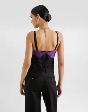 Dolce & Gabbana Stretch Crêpe De Chine Top