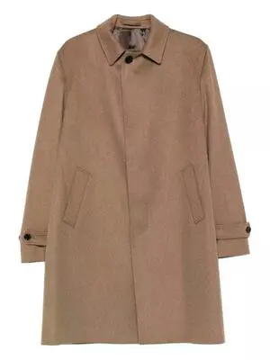 LARDINI Single-breasted Virgin Wool Coat