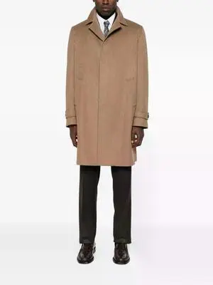 LARDINI Single-breasted Virgin Wool Coat